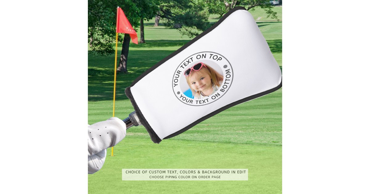 Personalized Photo Text Custom Golf Head Cover | Zazzle