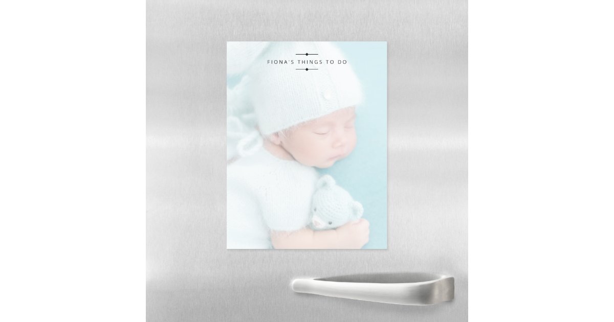 Personalized Photo Things To Do Magnetic Dry Erase Sheet | Zazzle