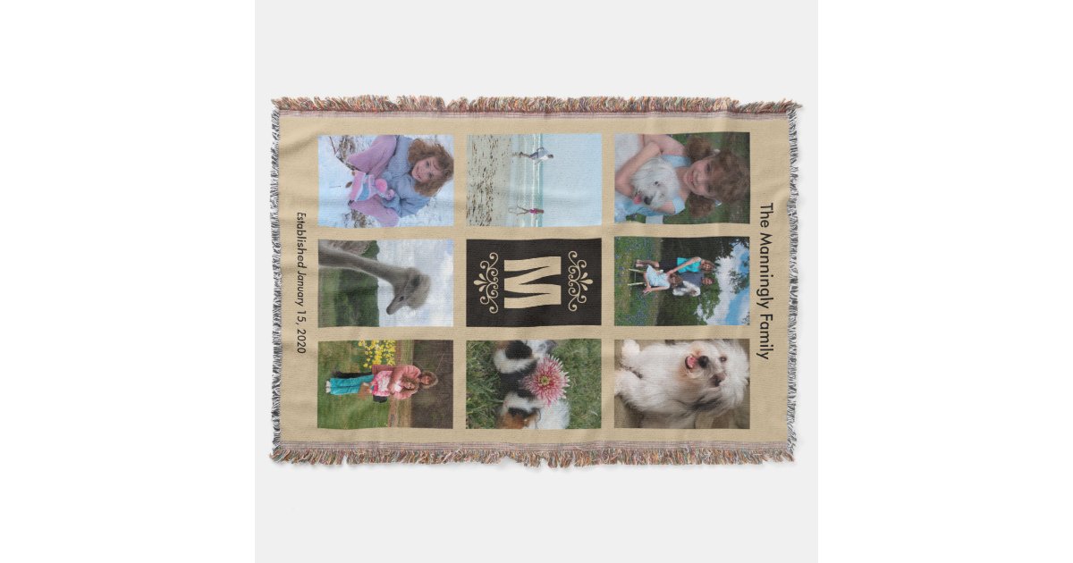 Personalized Photo Throw Blanket | Zazzle