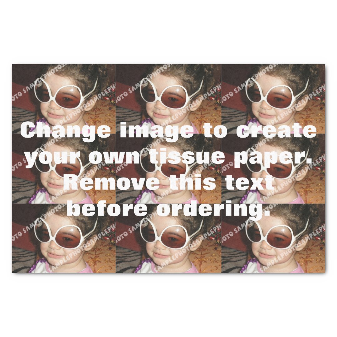 Personalized photo tissue paper. Make your own! Tissue Paper | Zazzle