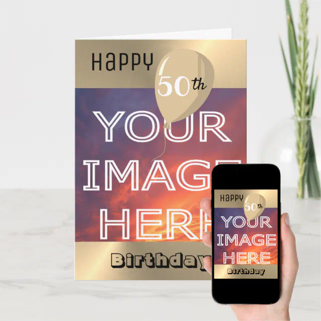 Personalized Photo Upload Birthday Card | Zazzle