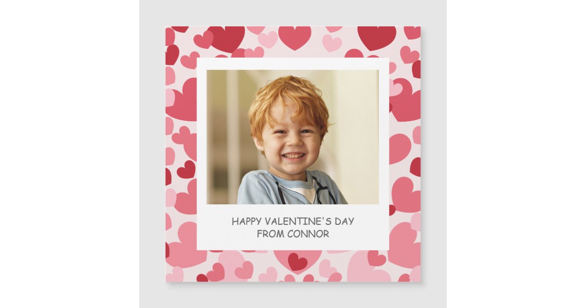 Personalized Photo Valentine Magnet | Zazzle