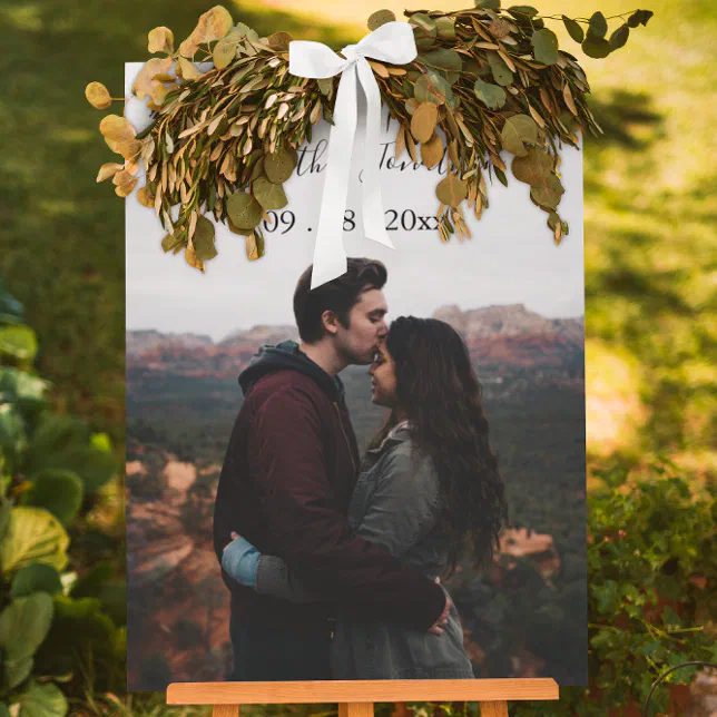 Personalized Photo Wedding Event Foam Board | Zazzle