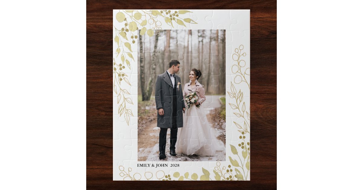Personalized Photo Wedding Jigsaw Puzzle | Zazzle