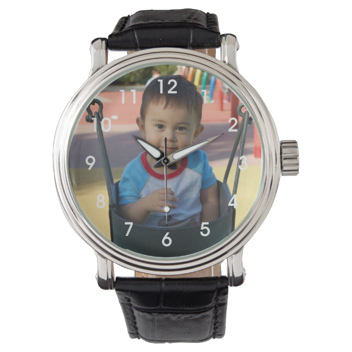 Personalized Photo Wrist Watch | Zazzle.com