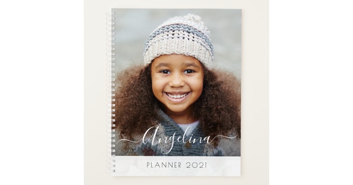 personalized photo yearly planner | Zazzle