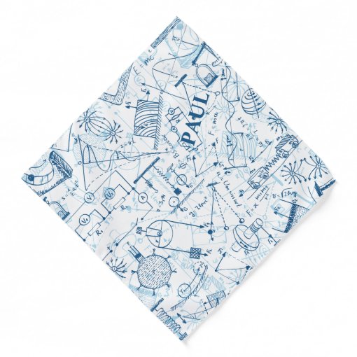 Personalized Physics Gifts for Physicists Bandana | Zazzle
