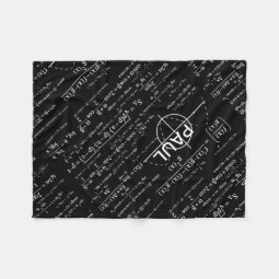 Personalized Physics Gifts for Physicists Fleece Blanket | Zazzle