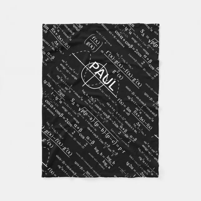 Personalized Physics Gifts for Physicists Fleece Blanket | Zazzle