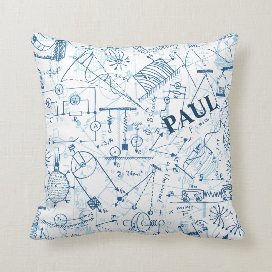 Personalized Physics Gifts for Physicists Throw Pillow | Zazzle.com