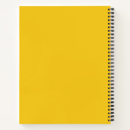 Personalized Physics Graph Paper Simple Yellow Notebook | Zazzle