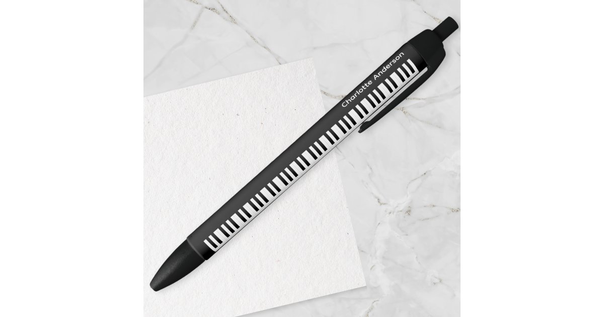 Personalized Piano Keys Keyboard Music Musician Pen | Zazzle