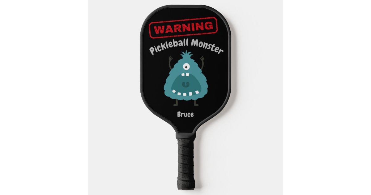 Personalized Pickleball Monster Pickleball Paddle | Zazzle