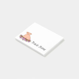 Personalized Pig Sticky Notes | Zazzle