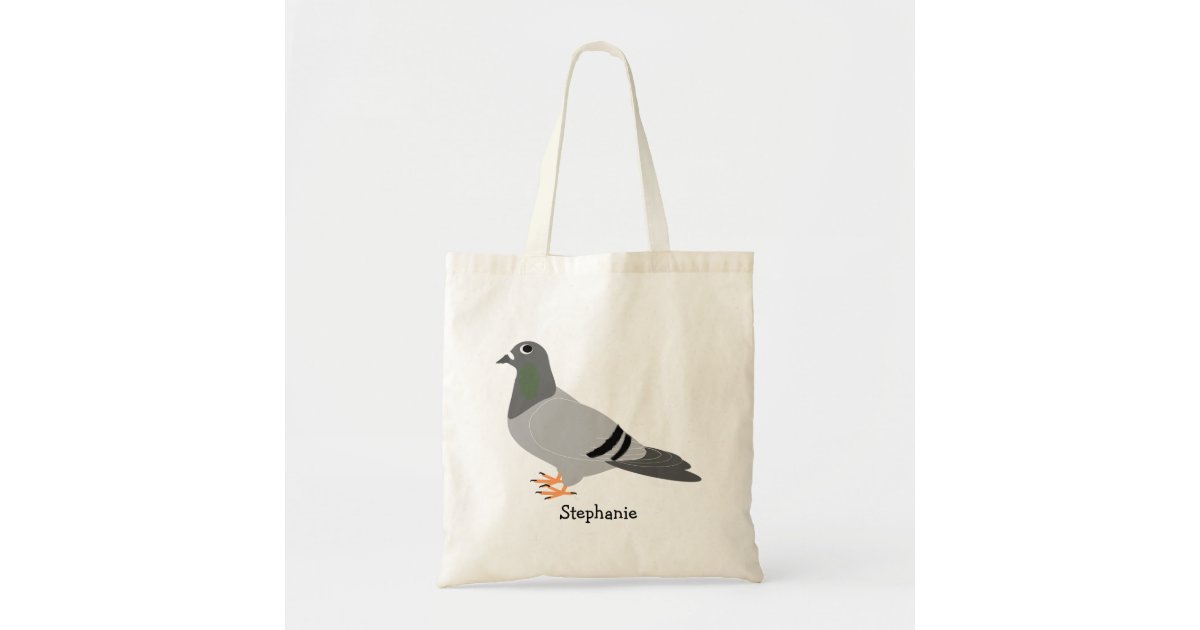 Personalized Pigeon Tote Bag | Zazzle