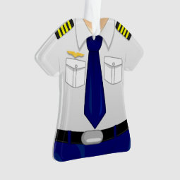 Personalized Pilot Copilot Christmas Ornament | Zazzle