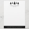 Personalized Pine Tree Themed Business Letterhead | Zazzle