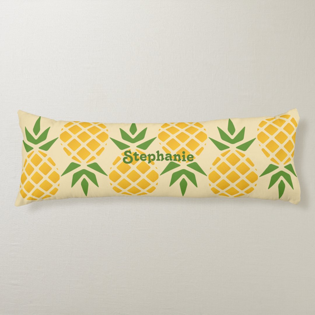 Personalized Pineapple Body Pillow | Zazzle