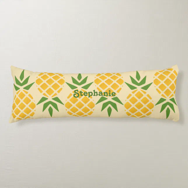 Personalized Pineapple Body Pillow | Zazzle