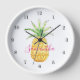 Personalized Pineapple Clock | Zazzle