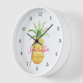 Personalized Pineapple Clock | Zazzle