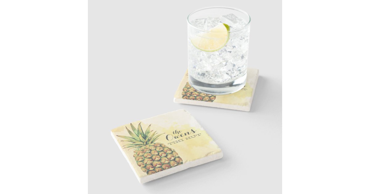 Personalized Pineapple Coasters | Zazzle