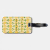 Personalized Pineapple | Editable Yellow Luggage Tag | Zazzle