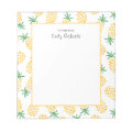 Personalized pineapple patterned Notepad | Zazzle
