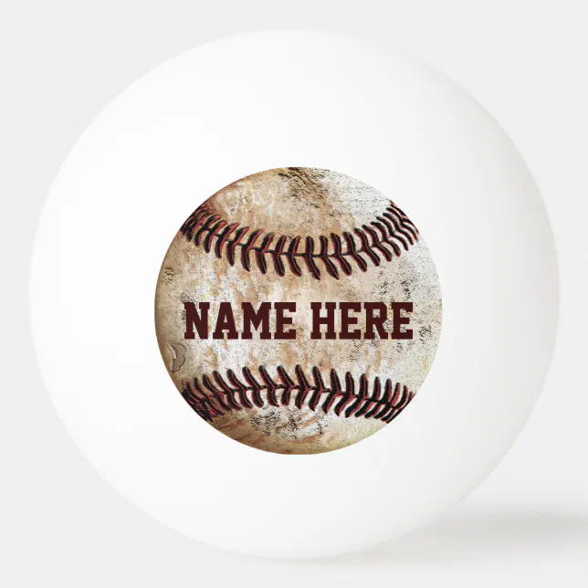 Personalized Ping Pong Balls for Baseball Lovers | Zazzle