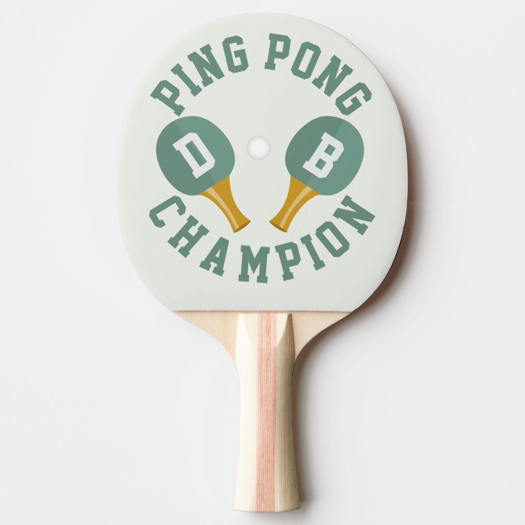 Personalized Ping Pong Champion Paddle | Zazzle