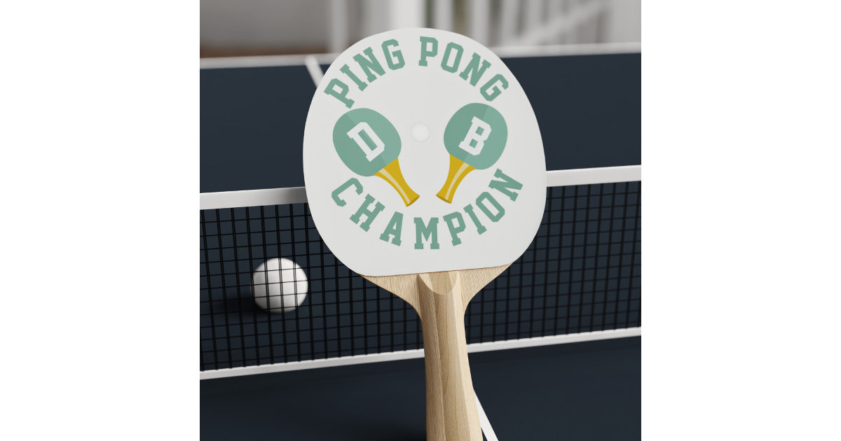Personalized Ping Pong Champion Paddle | Zazzle