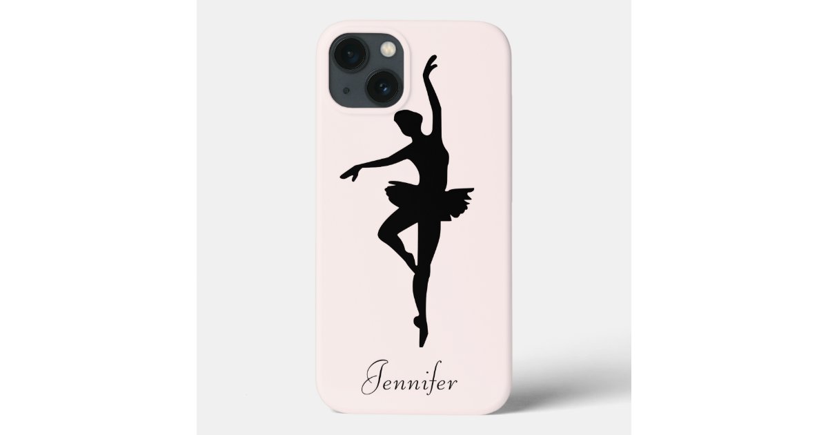Personalized Pink Ballerina Dance Silhouette Case-Mate iPhone Case | Zazzle