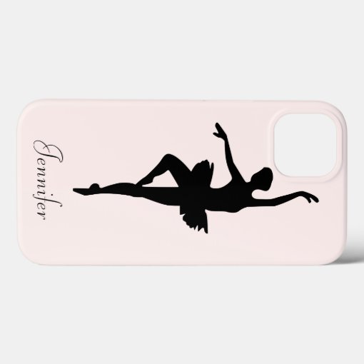 Personalized Pink Ballerina Dance Silhouette Case-Mate iPhone Case | Zazzle