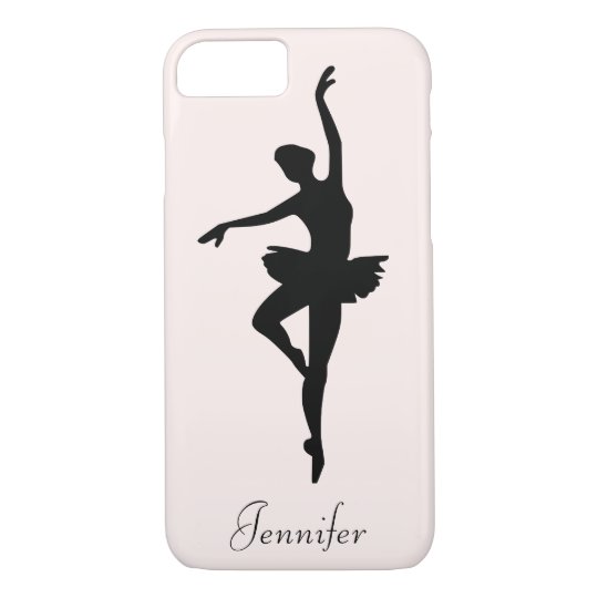 Personalized Pink Ballerina Dance Silhouette Case-Mate iPhone Case ...