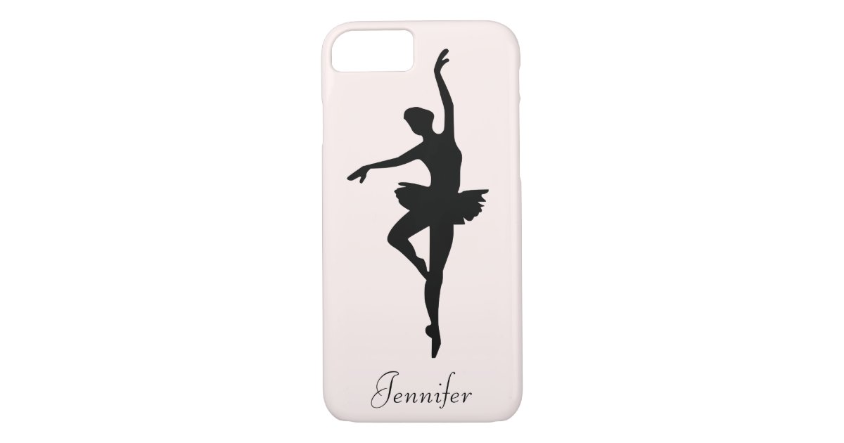 Personalized Pink Ballerina Dance Silhouette Case-Mate iPhone Case ...