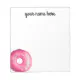 Personalized Pink Donut Notepad | Zazzle