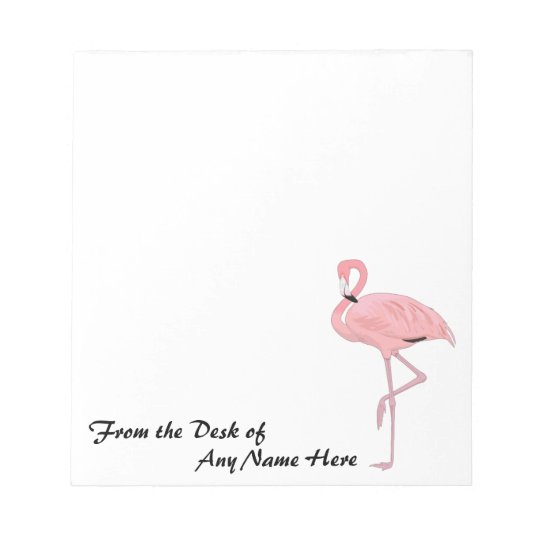 Personalized Pink Flamingo Stationery Notepad | Zazzle.com