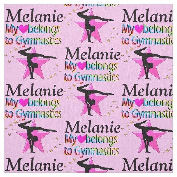 Gymnastics Superstar Fabric | Zazzle