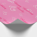 Personalized pink Happy 2nd Birthday Wrapping Paper | Zazzle