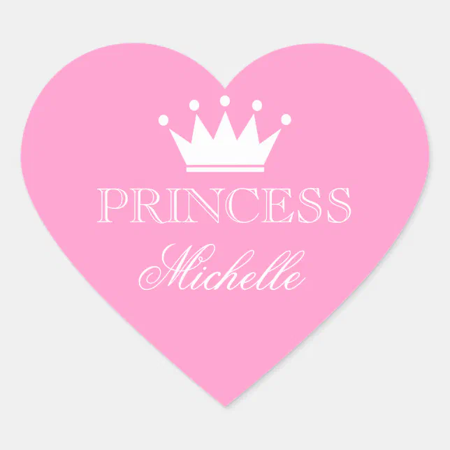 Personalized pink heart baby shower stickers | Zazzle