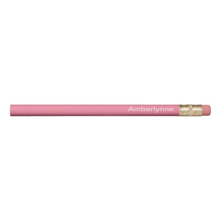Personalized Pink Pencil | Zazzle.com