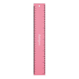 Personalized Pink Ruler | Zazzle
