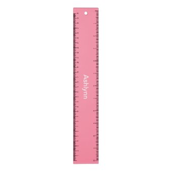 Personalized Pink Ruler | Zazzle