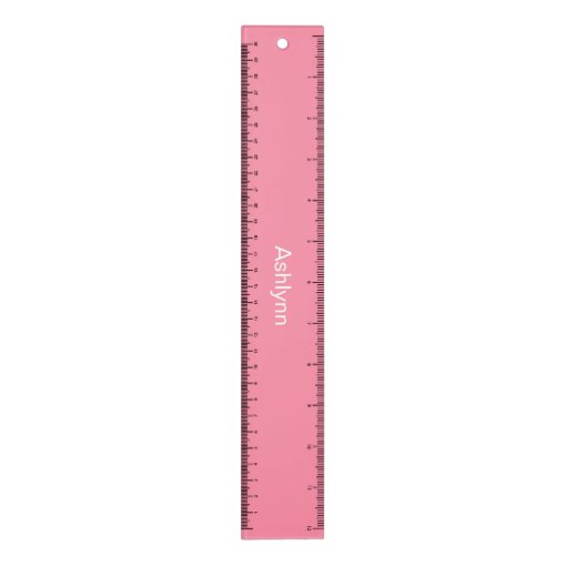 Personalized Pink Ruler | Zazzle
