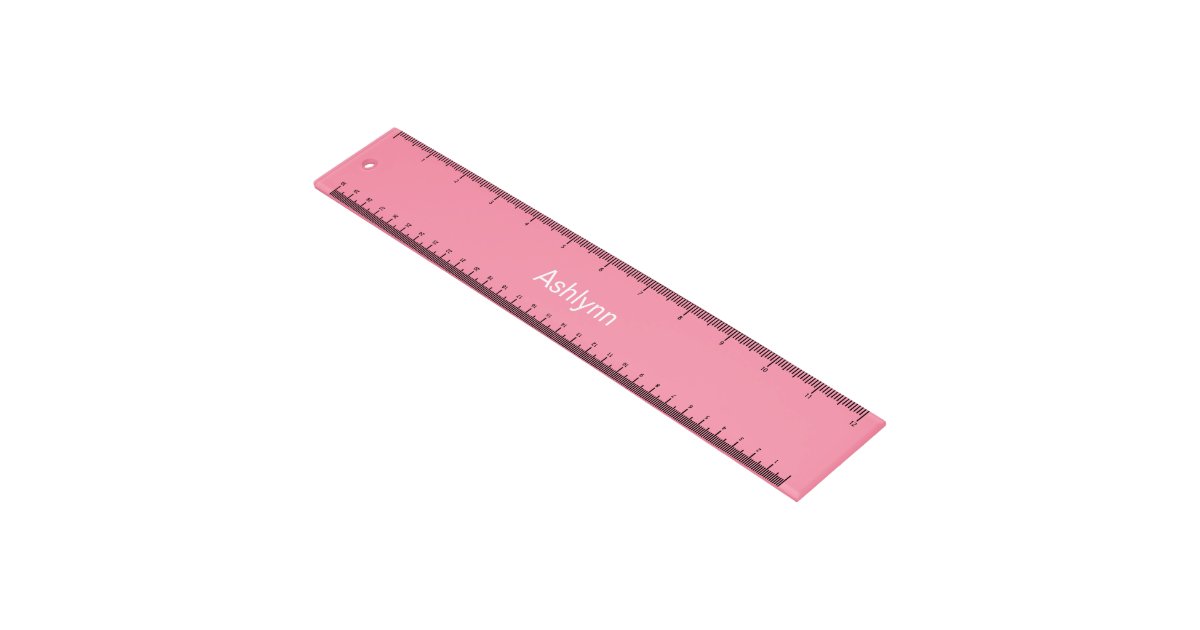 Personalized Pink Ruler | Zazzle