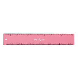 Personalized Pink Ruler | Zazzle
