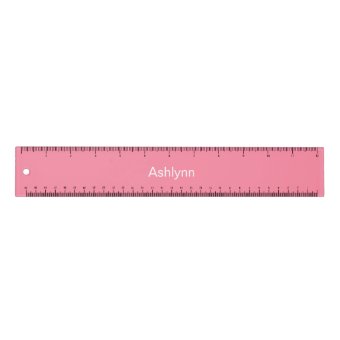 Personalized Pink Ruler | Zazzle