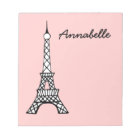 Eiffel Tower Personalized Notepad | Zazzle.com