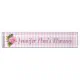 Personalized Pink Vintage Rose Baby Nursery Name Name Plate | Zazzle