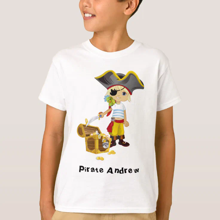 Personalized Pirate T Shirt | Zazzle